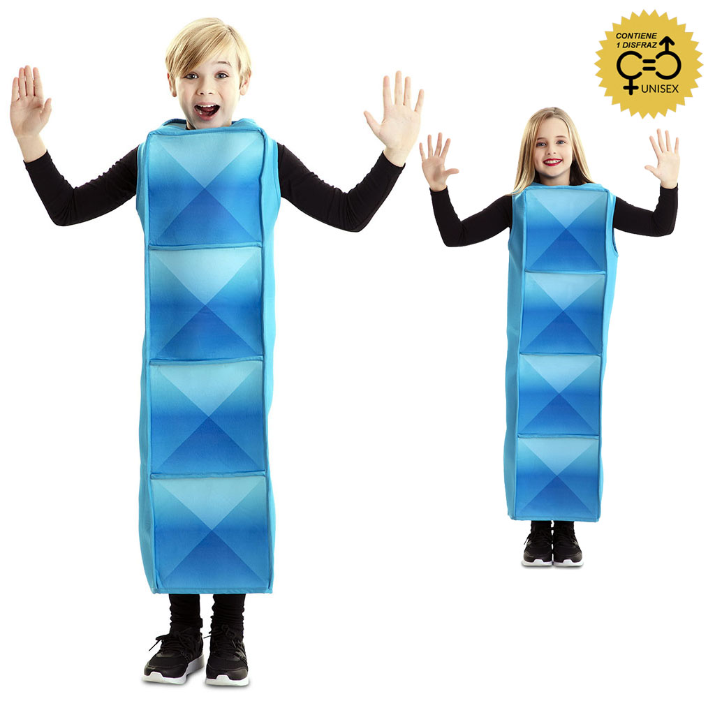 DISFRAZ AZUL TETRIS UNISEX INFANTIL | Tienda de disfraces online